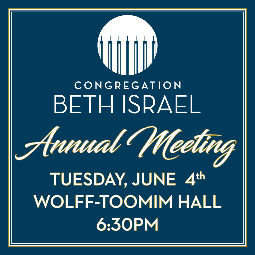 2019 Annual Meeting - Congregation Beth Israel